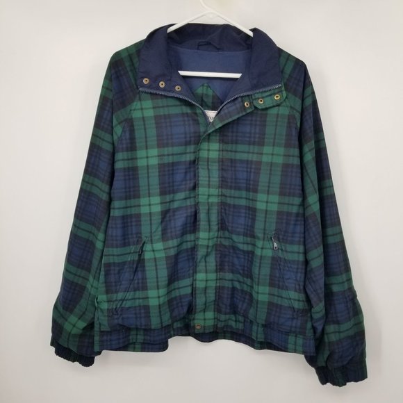 Slazenger | Jackets & Coats | Vintage Slazenger Green And Blue Plaid ...